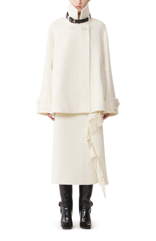 LANVIN Lanvin Short Wool Coat with Stand Collar